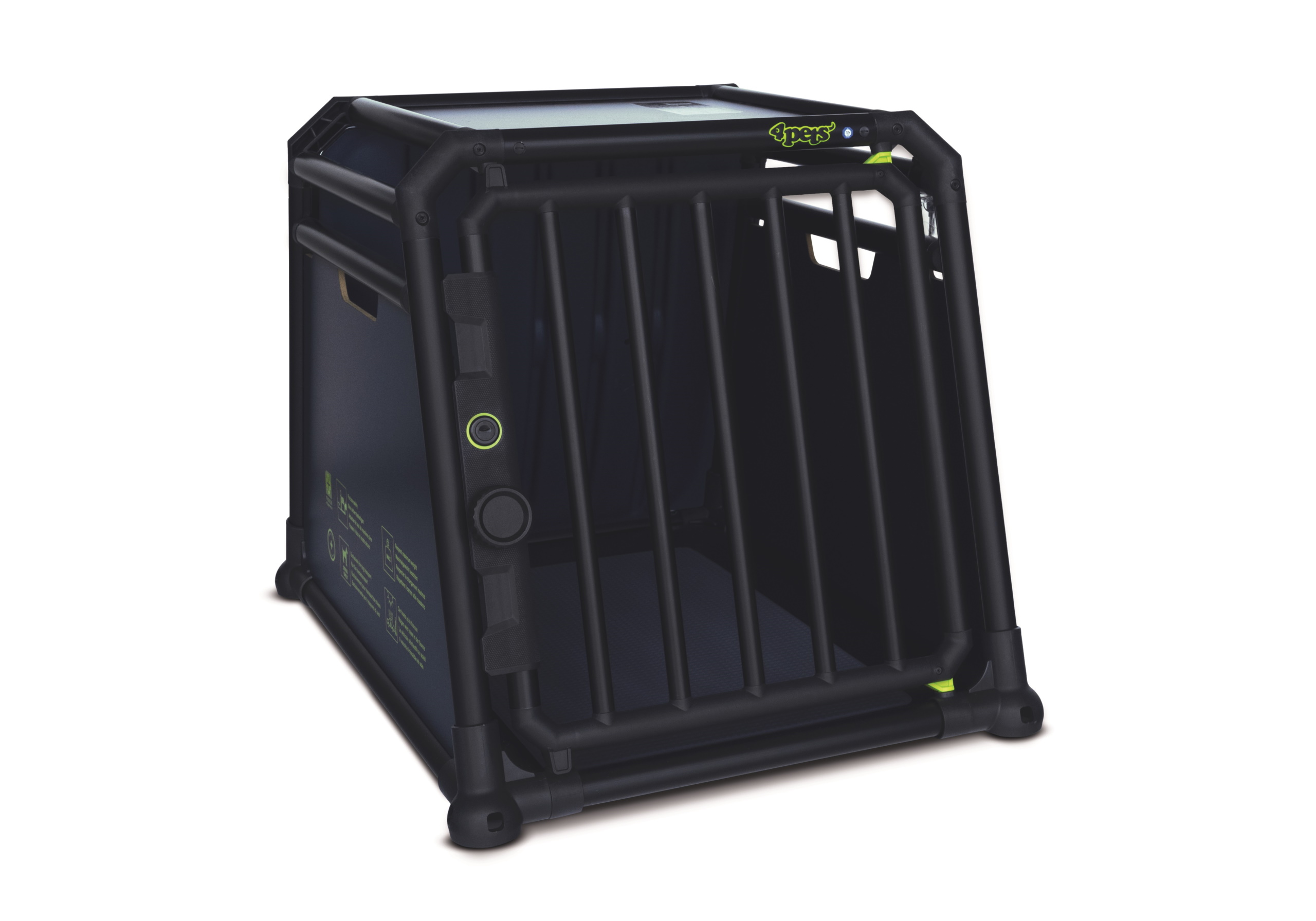 4pets PRO, TÜV-approved black dog cage, size 1
