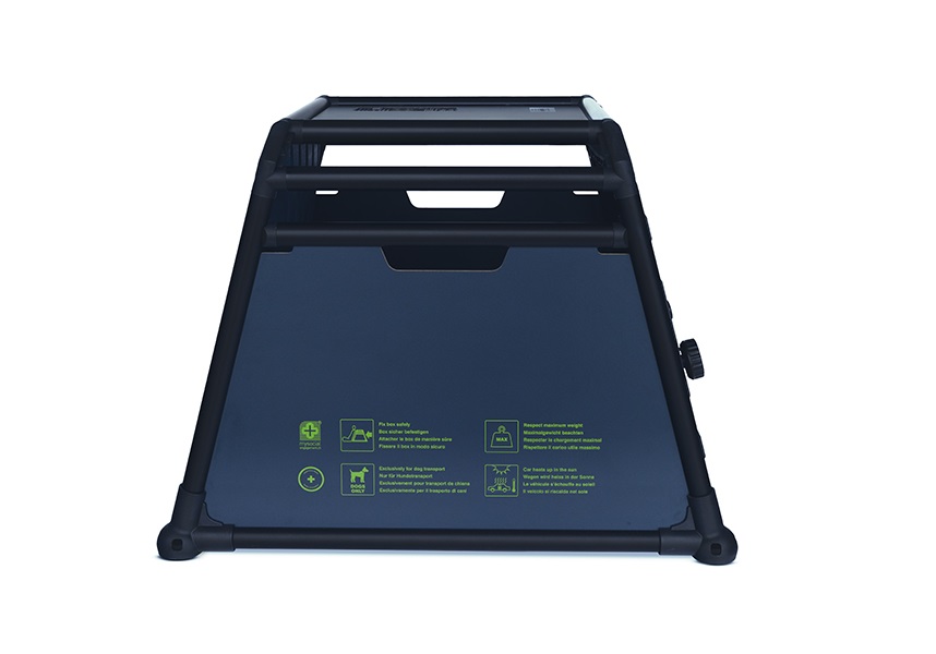 4pets PRO, TÜV-approved black dog cage, size 1