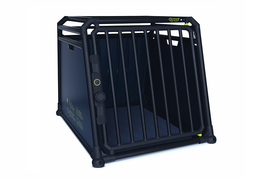 4pets PRO, TÜV-approved black dog cage, size 3 Medium
