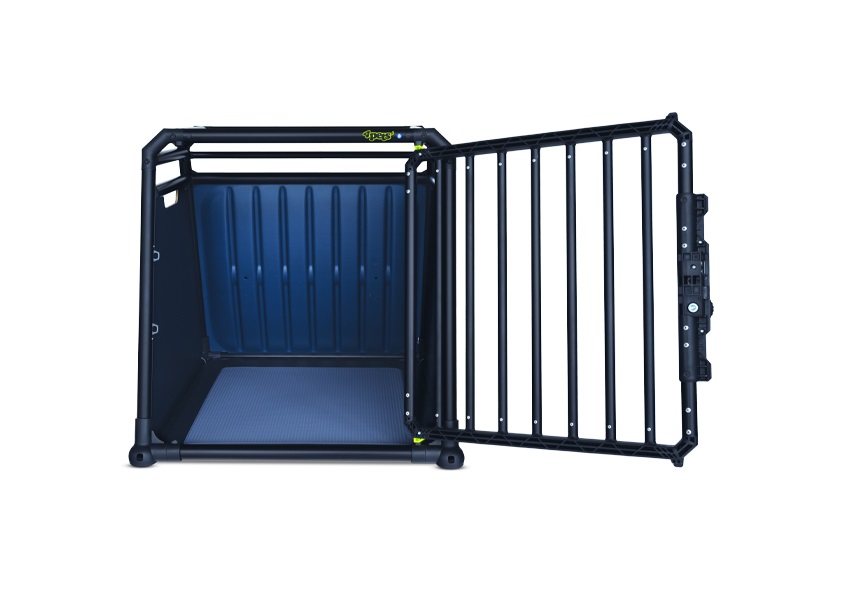 4pets PRO, TÜV-approved black dog cage, size 3 Large