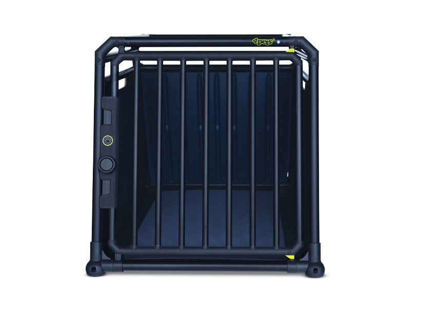 4pets PRO, TÜV-approved black dog cage, size 3 Small