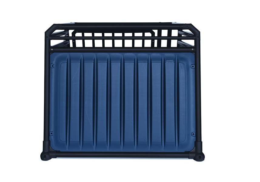 4pets PRO, TÜV-approved black dog cage, size 4 Small