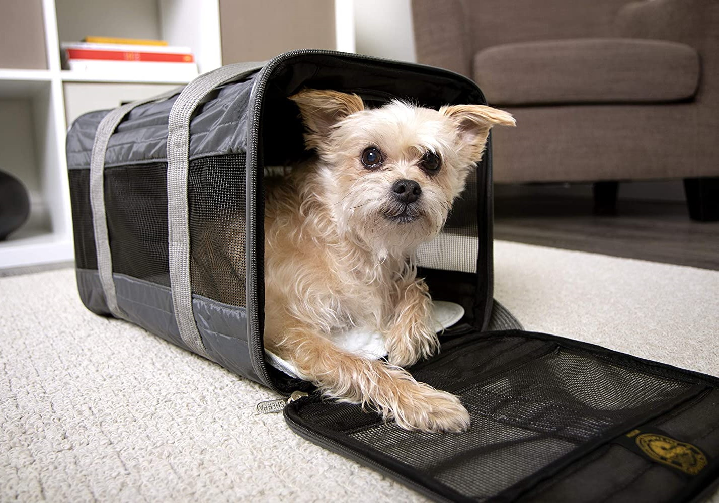 SHERPA Original Deluxe pet carrier, medium black, no. 55231